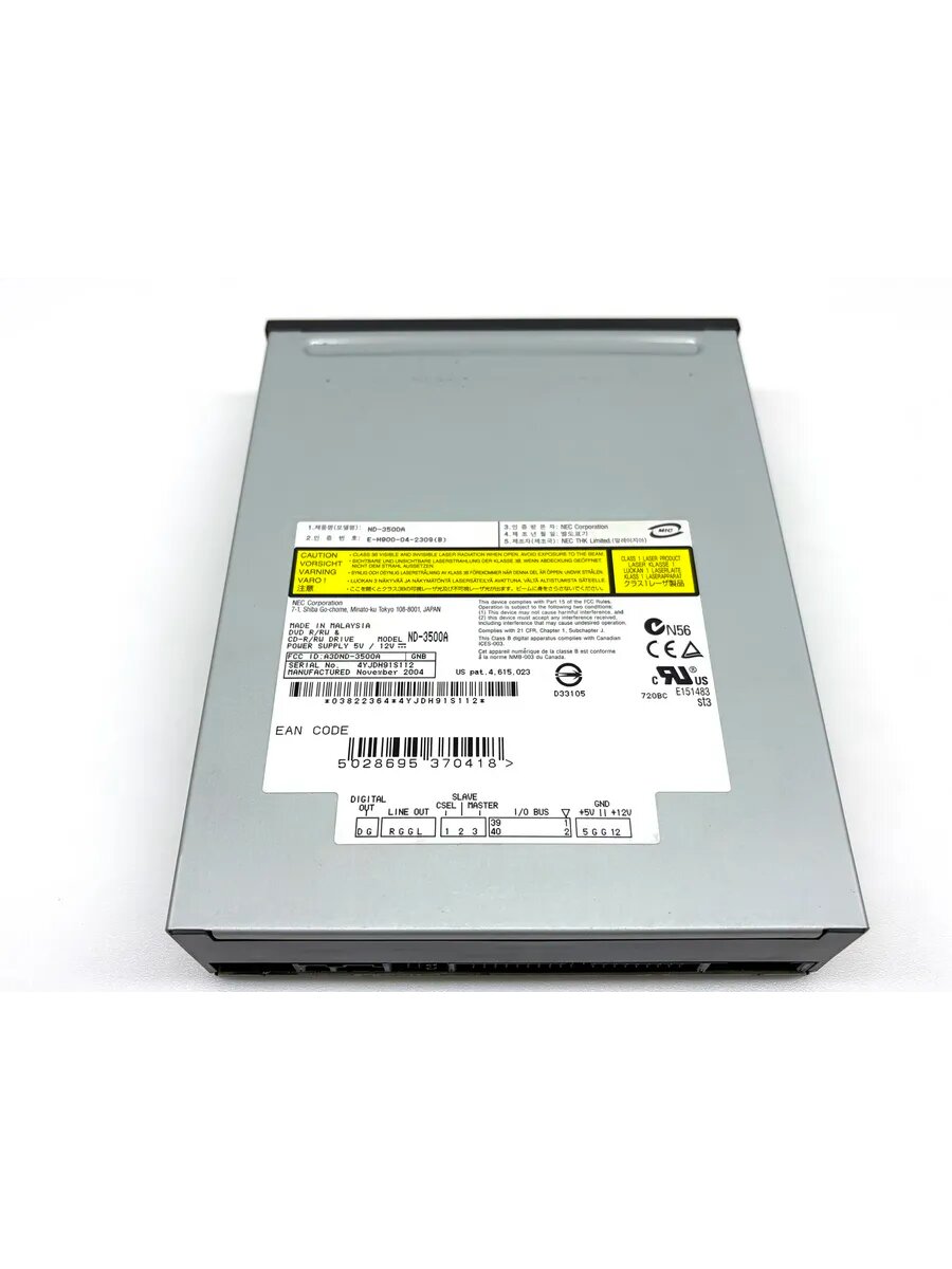 Оптический привод DVD-RW IDE Nec ND-3500A, черный
