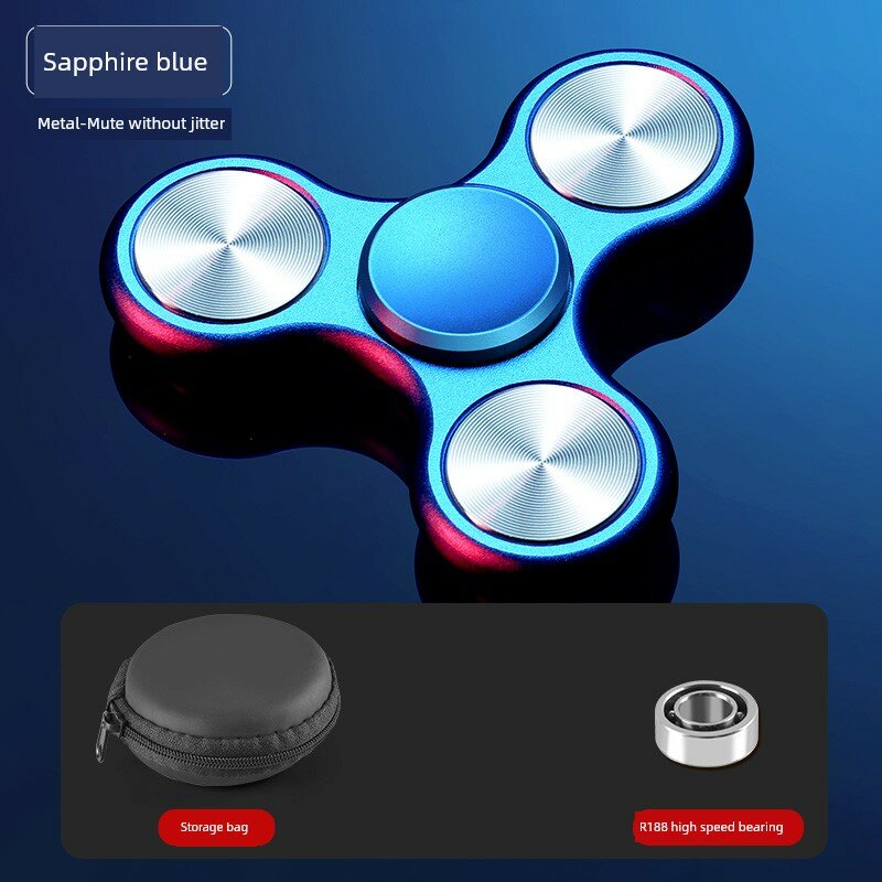 Boom 08 Fidget Spinner в синем цвете, подшипники R188, высококачественный вращение