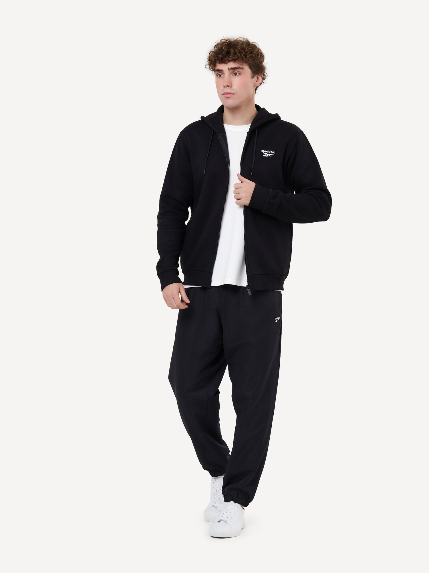 Толстовка Reebok Colton Small Logo, размер L, , черный — фото 1