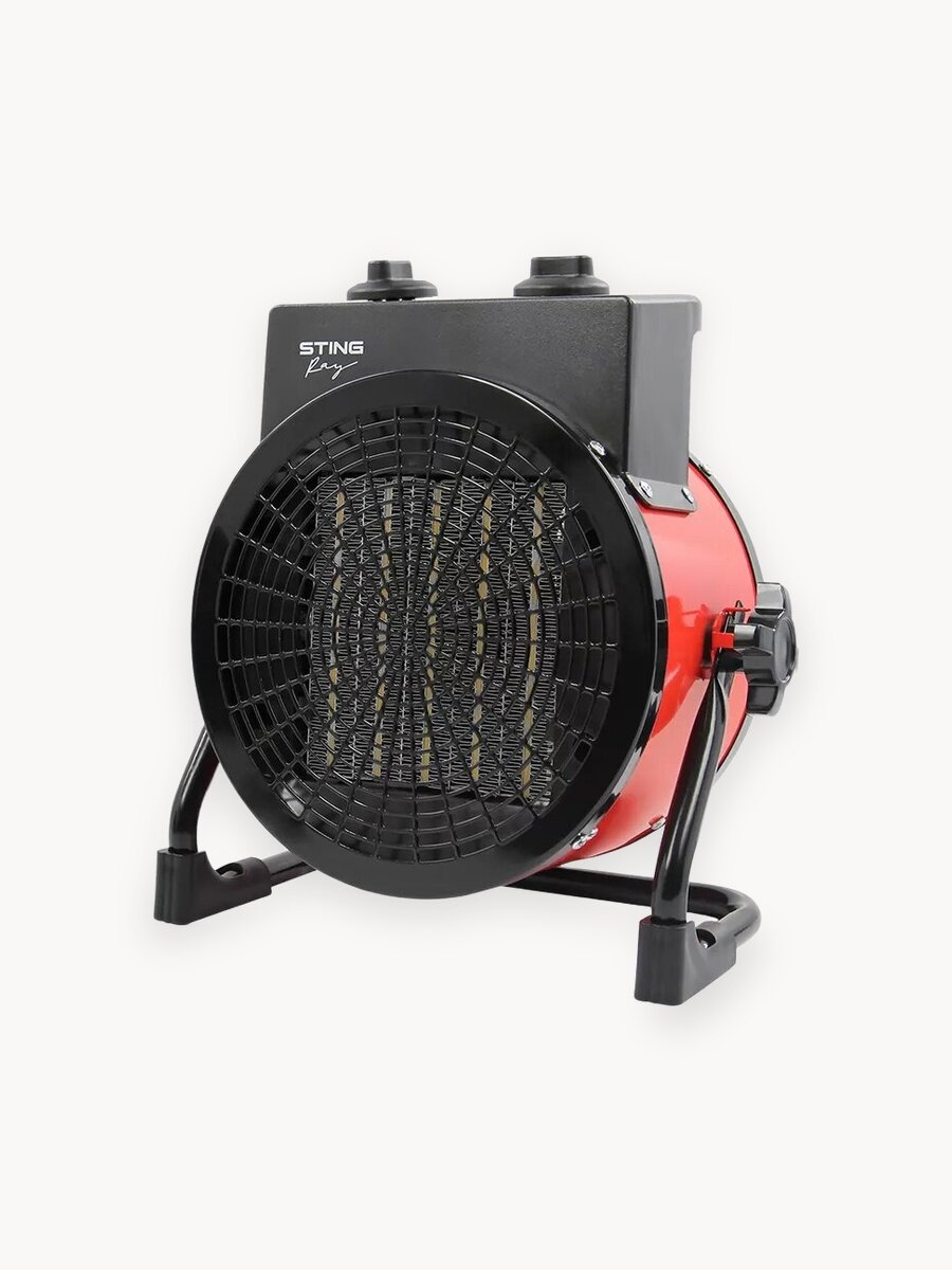 Обогреватель тепловая пушка тепловентилятор STINGRAY ST-FH1041A красный рубин