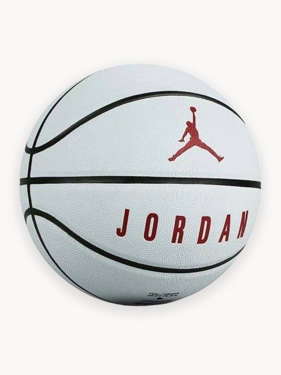 Баскетбольный Мяч "Jordan 7" для улицы и спортзала, белый, размер 7.