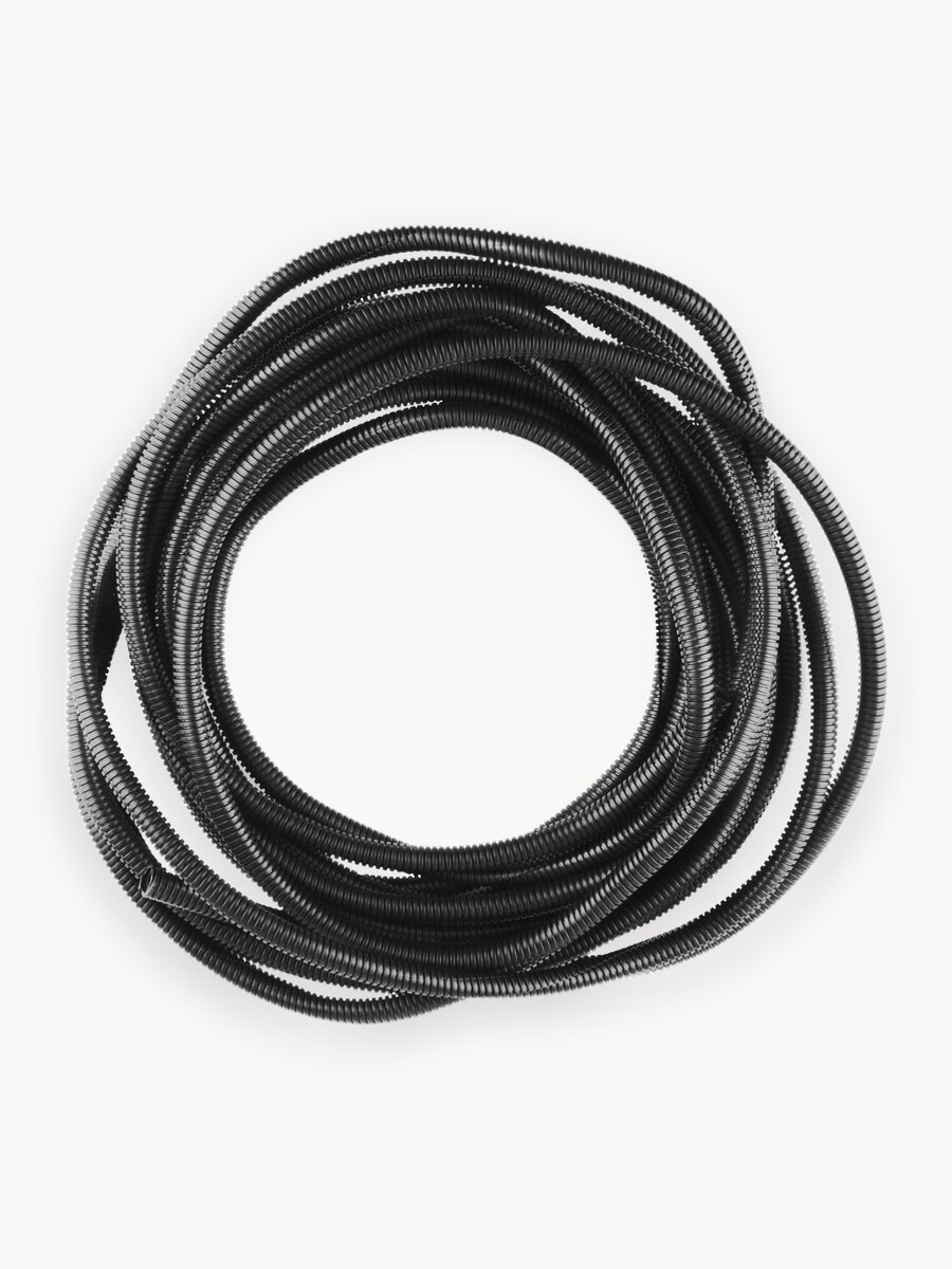 Самозатухающая Автомобильная гофра 7,5 мм ПНД для проводки разрезная (с разрезом) 5 метров / труба гофрированная