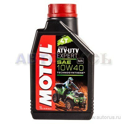 Масло моторное 4t motul atv utv expert 10w40 полусинтетическое 1 л 105938