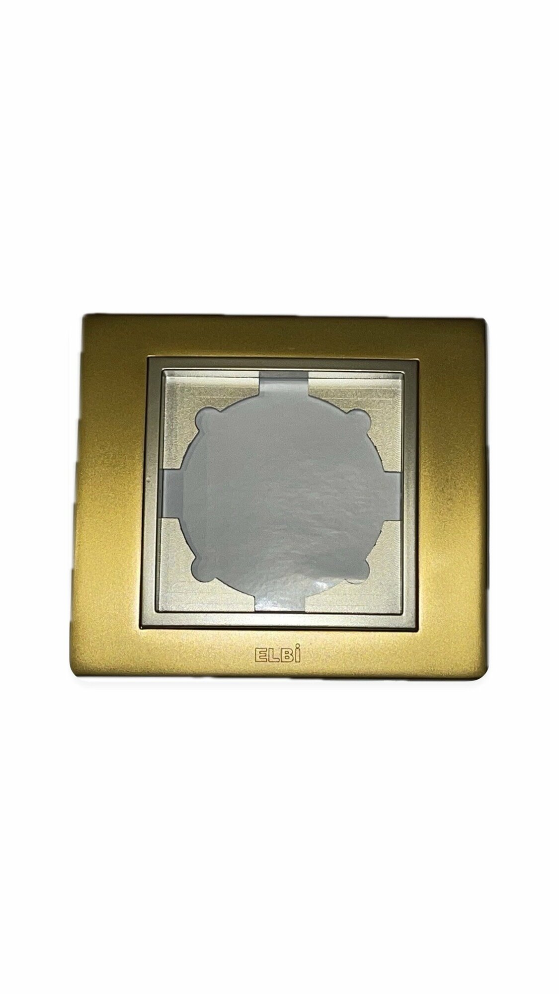 Рамка EL-BI Zena Platin на 1 пост, матовое золото/титан 500-073611-271