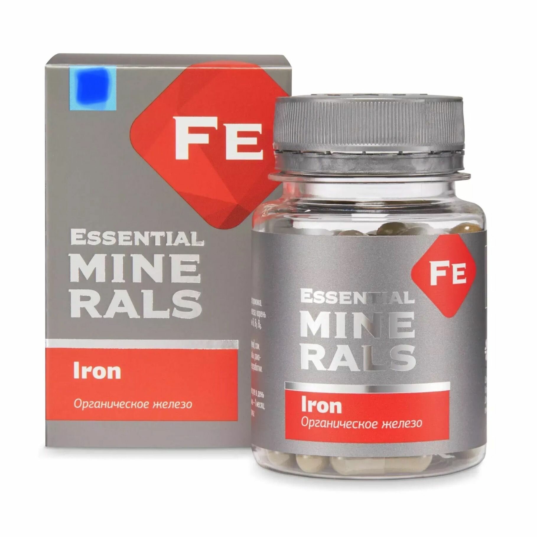 Органическое железо Essential Minerals, 60 капсул