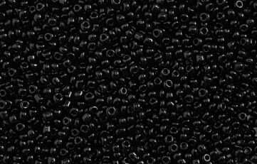 Бисер "ASMAR" размер №6, вес: 450 г, чёрный глянцевый, непрозрачный