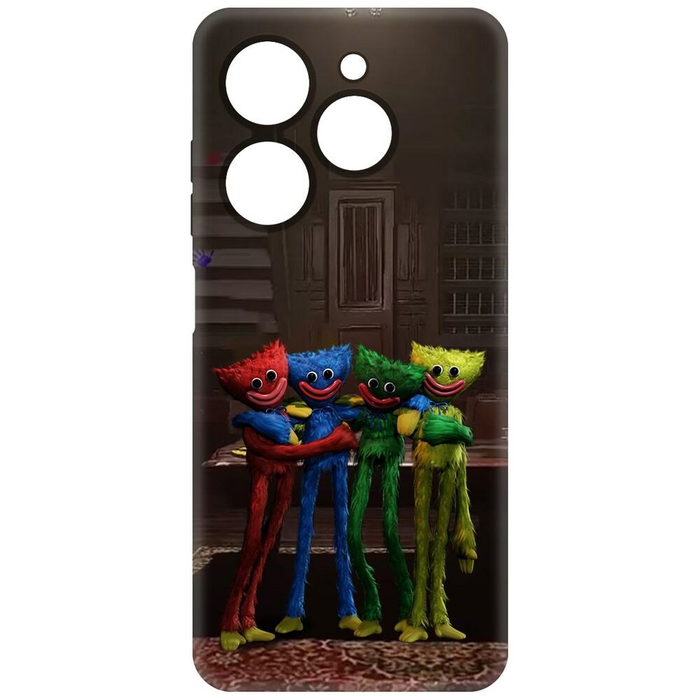 Чехол-накладка Krutoff Soft Case Хаги Ваги - Мини-Хаги для TECNO Spark 20 черный