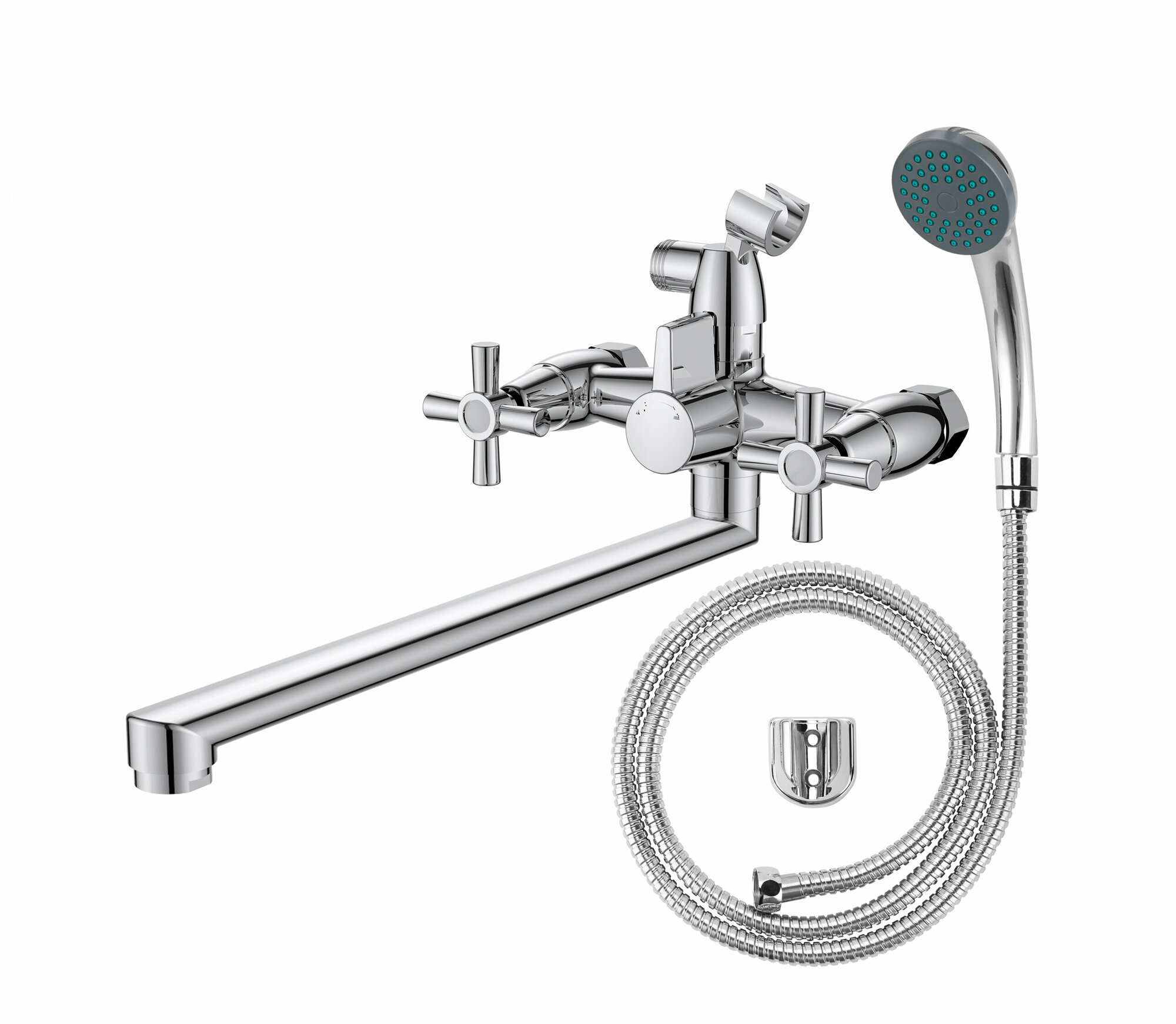 Смеситель "Dive" VODA для ванны с длинным изливом, цвет хром, DV31