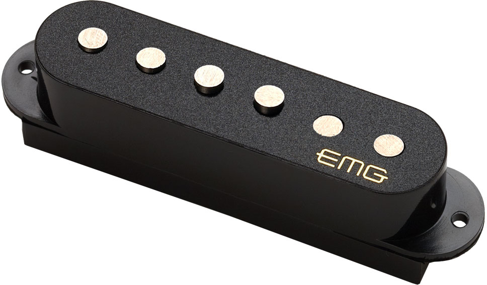 SAV Black активный звукосниматель сингл, с раздельными магнитамм Alnico V, две катушки, экранирован, под гриф с накладкой не имеющей радиуса, черный, EMG.