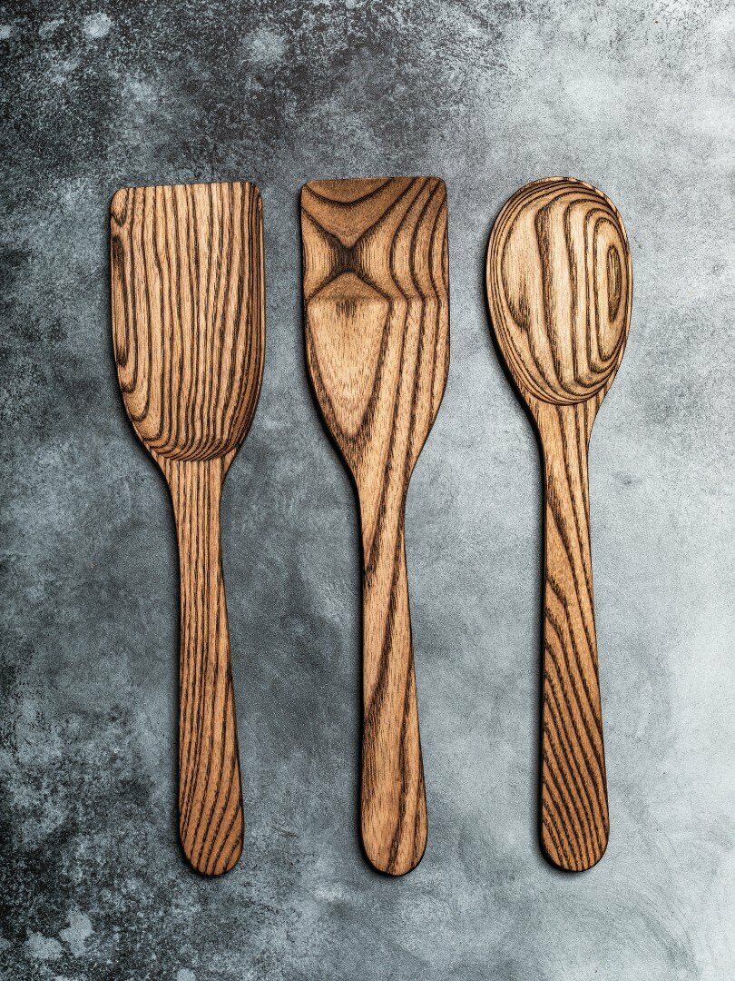 Набор лопаток из ясеня, 3 предмета