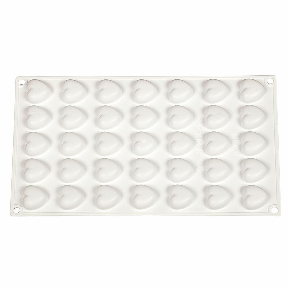 Форма силиконовая для выпечки и запекания "Сердце мини" 35 ячеек 2,3х2,5см h-1см