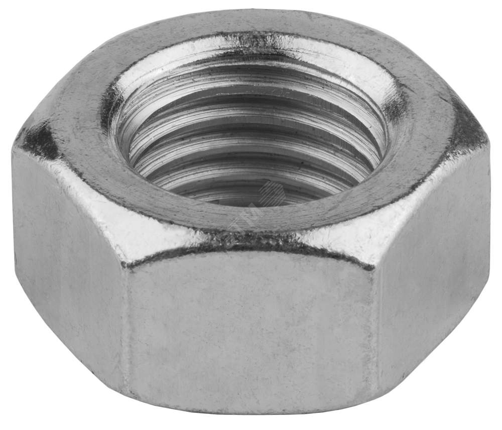 Гайка DIN 934 М16 шестигранная класс прочности 6 покрытие цинк Крепдил