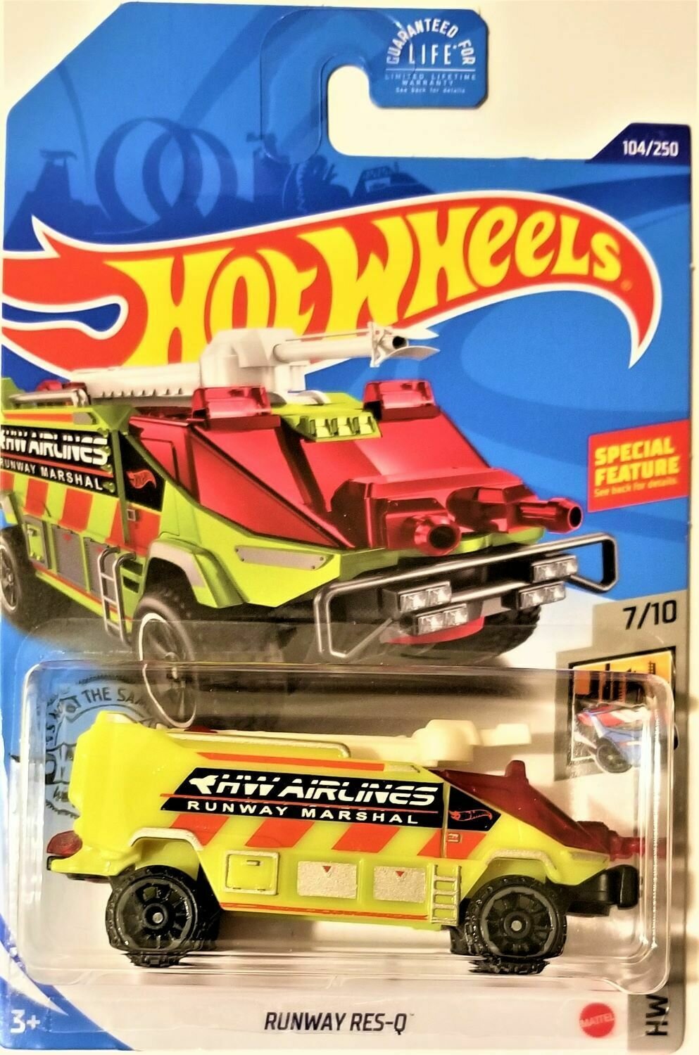 Машинка детская Hot Wheels коллекционная RUNWAY RES-Q (set 2020 USA)