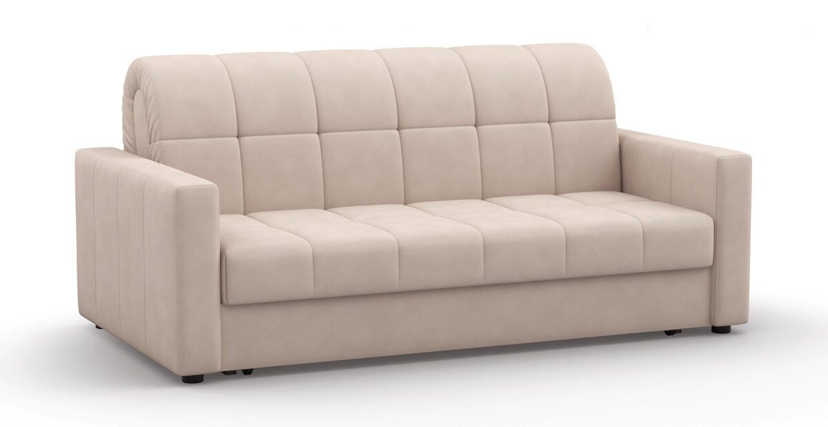 Прямой диван Цвет Диванов Инсбрук NEXT 155 K-2 190 прямой Кофе с молоком c механизмом c ящиком