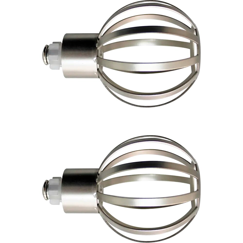 Наконечники Inspire «Шар с лентами», металл, 6 см, цвет никель, 2 шт.