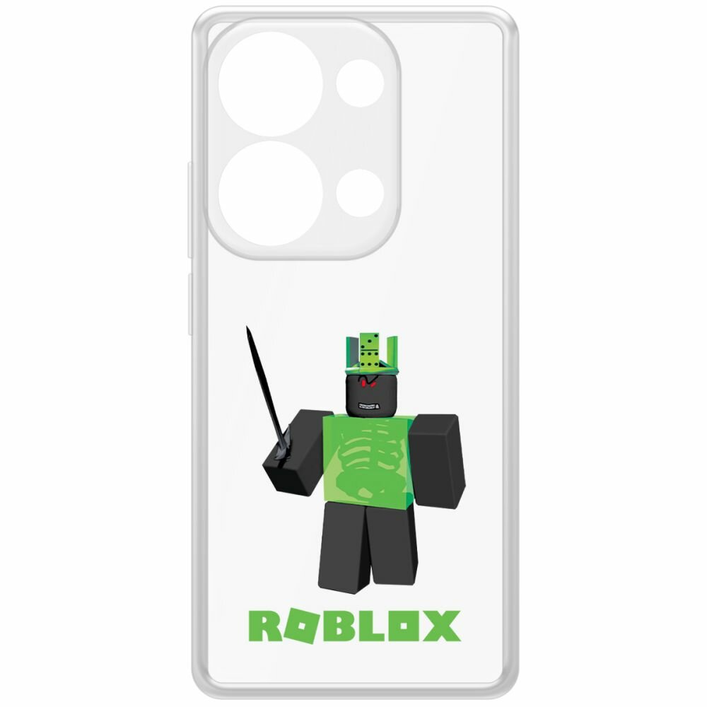 Чехол-накладка Krutoff Clear Case Roblox-1x1x1x1x1 для Xiaomi Redmi Note 13 Pro 4G