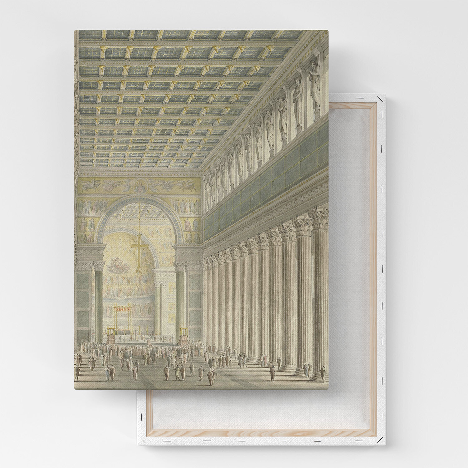 Картина на холсте, репродукция / Карл Фридрих Шинкель - The Nave, Apse / Размер 30 x 40 см