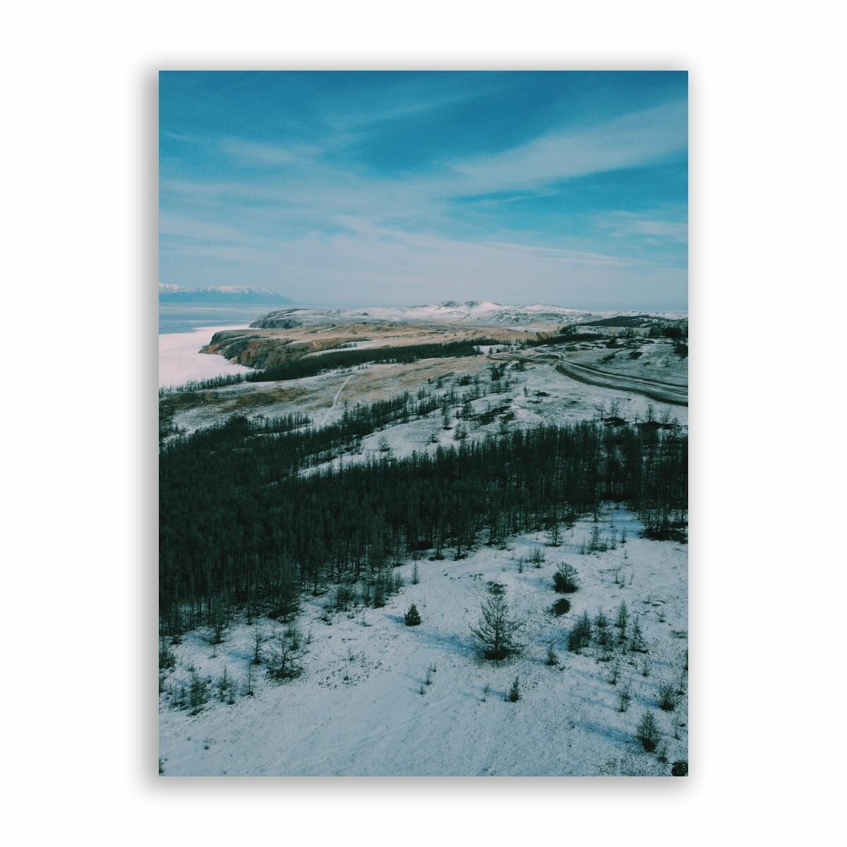 Постер, плакат на бумаге / Природа России - Пейзаж / Размер 40 x 53 см