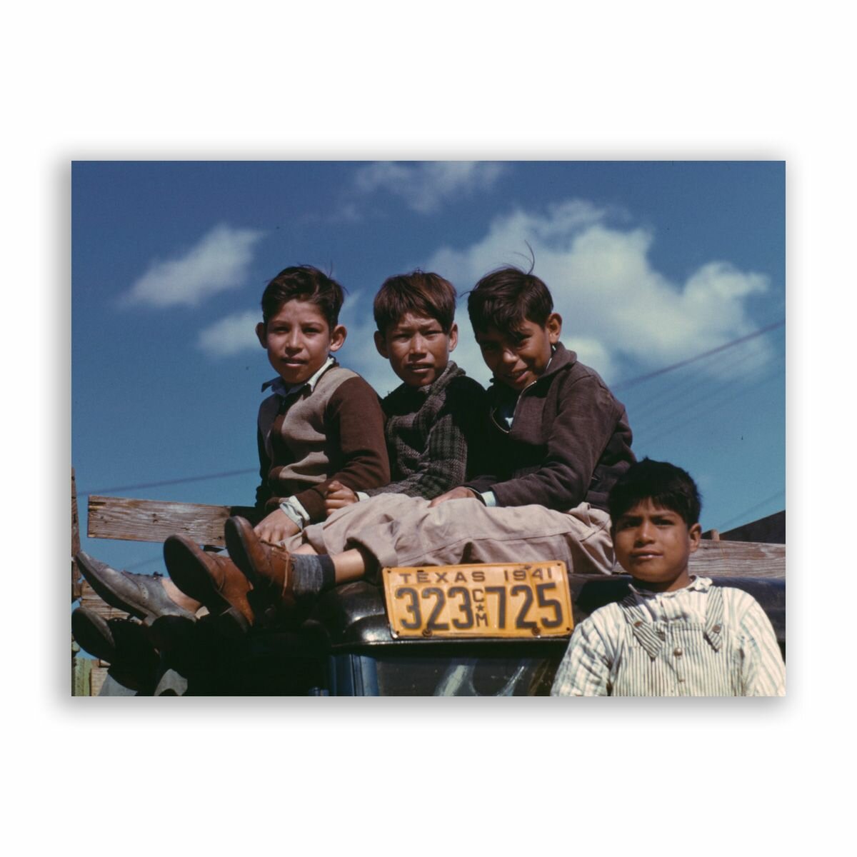 Постер, плакат на бумаге / Американские ретро фотографии - Дети / Размер 60 x 80 см