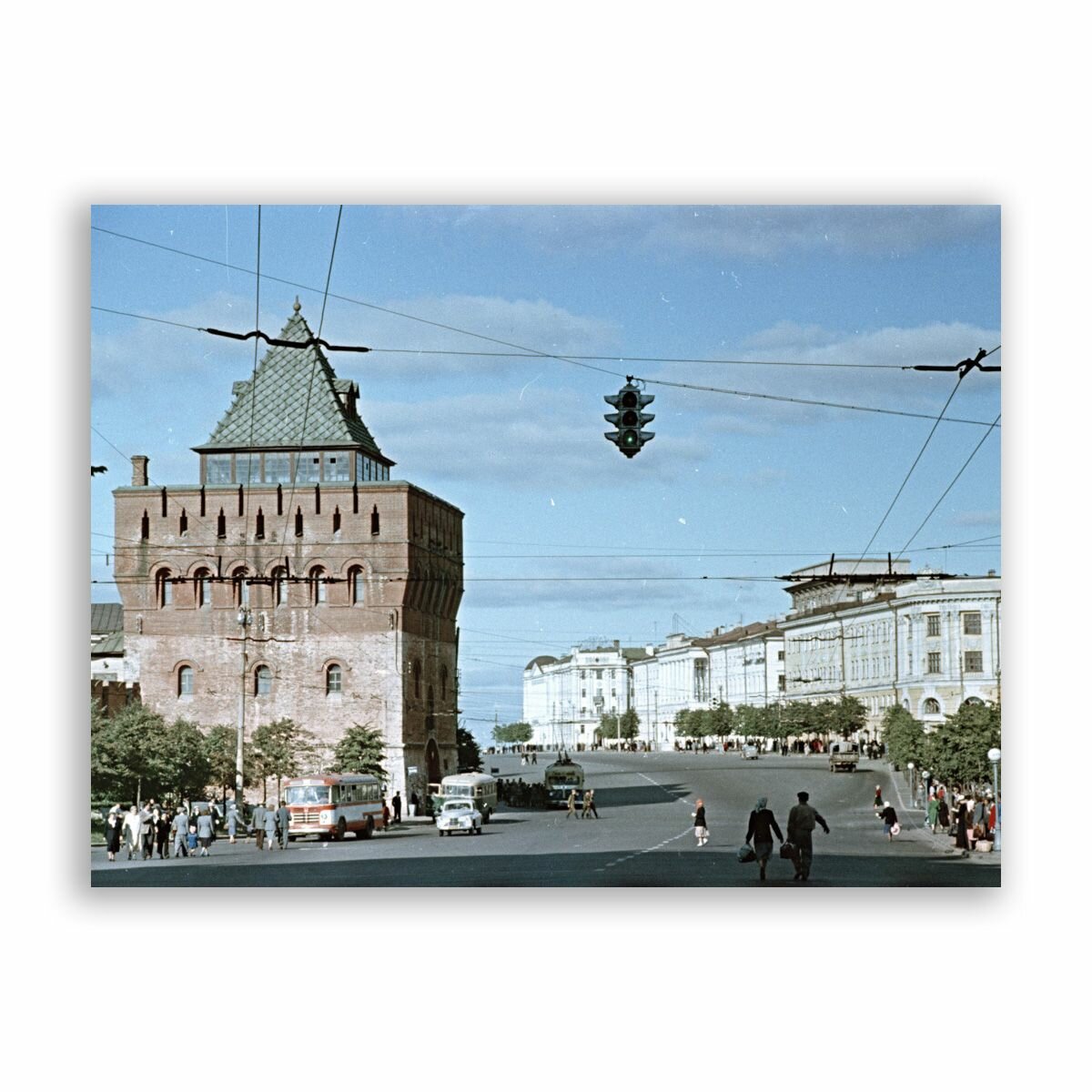 Советский постер, плакат на бумаге / Советские города / Размер 40 x 53 см