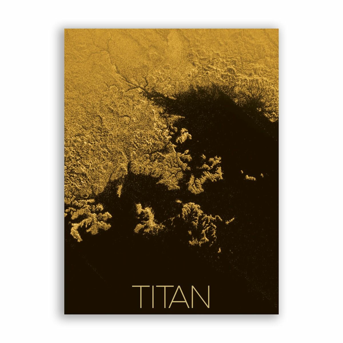 Постер, плакат на бумаге / NASA (Коллекция Постеров) - Titan / Титан / Размер 30 x 40 см