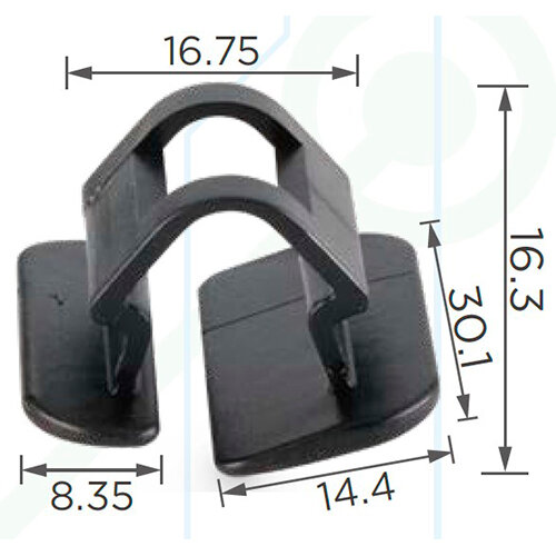 Клипса крепления шумоизоляции капота (OEM: 9182822) 775013