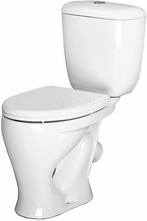 Унитаз-компакт Santeri Vorotinsky Комфорт 1. P403.5. S00.00B. F (4607143319325) косой выпуск, с сиденьем, белый