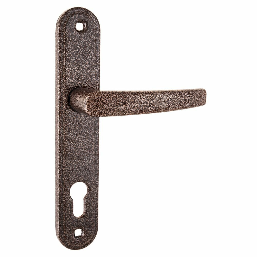 Ручки на планке под цилиндр Гардиан-41.32 Вега м/о 85 мм медный антик