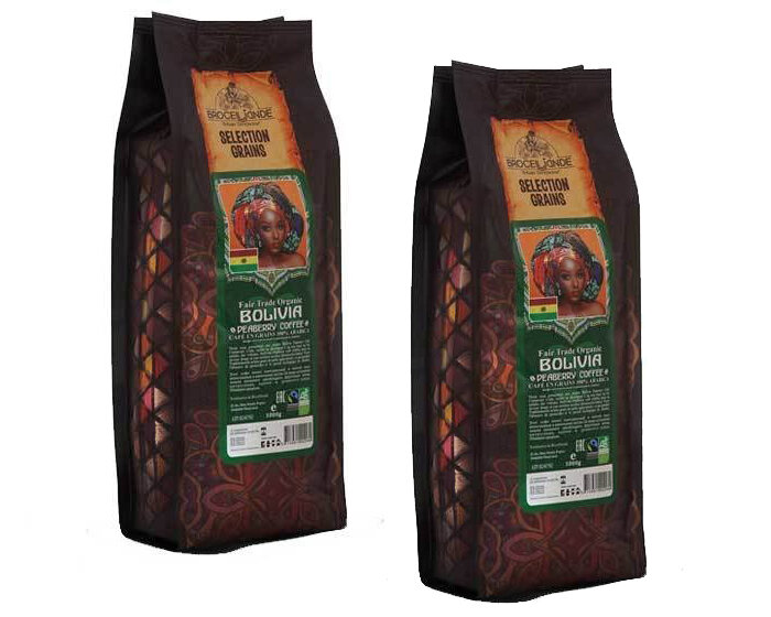 Кофе в зернах Broceliande Bolivia Organic Coffee, 1 кг х 2 шт