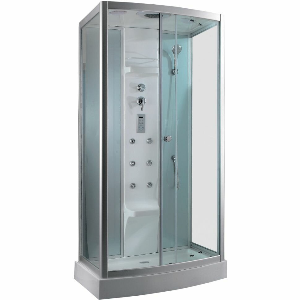 Душевая кабина Timo (Тимо) Lux TL-1501 цвет профиля хром, стекло прозрачное 6 мм 110х230х95 см