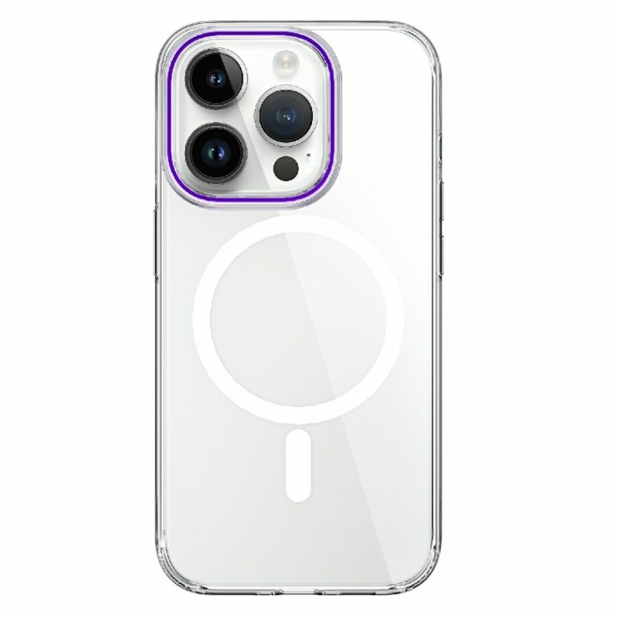Чехол WiWU на iPhone 15 Pro с MagSafe креплением, ZYS-013, фиолетовый