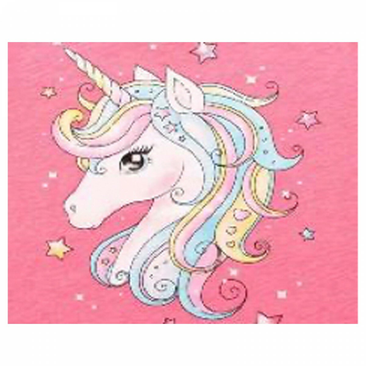 Алмазная мозаика 20*20см единорожка. Поп-арт детская без подрамника, частичная выкладка