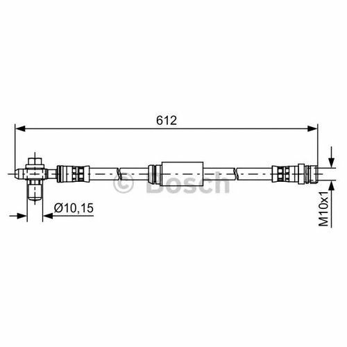 Шланг тормозной Bosch 1987481631 для VW Beetle, Golf VI, Jetta IV, Passat