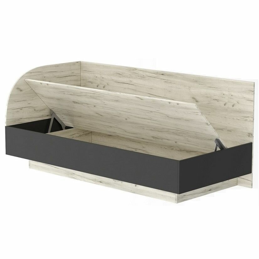 Кровать с подъёмным механизмом "соната" КРС-900 (Крафт белый/Антрацит)