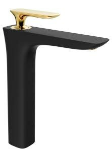 Смеситель для раковины Altrobagno Aperto 010211 NeOr черный/золото