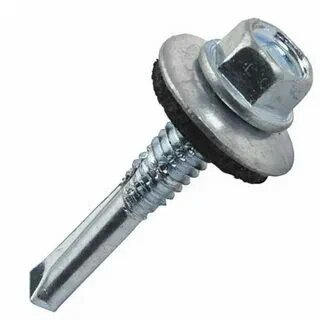 Саморез кровельный 5,5х38 увеличенное сверло 12мм, оцинкованный (100шт)