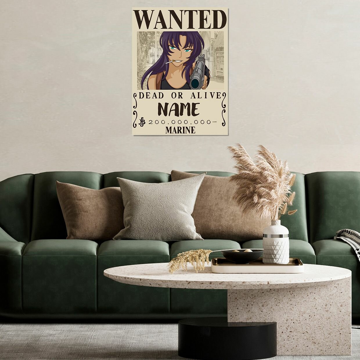 Постер, плакат на бумаге / Wanted - Ван-Пис / Размер 30 x 40 см