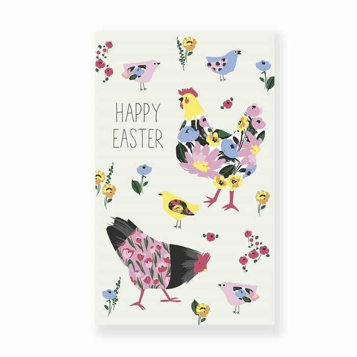 Полотенце кух. Доляна "Happy easter2" 28х46 см, рогожка, 100% хл, 160г/м2