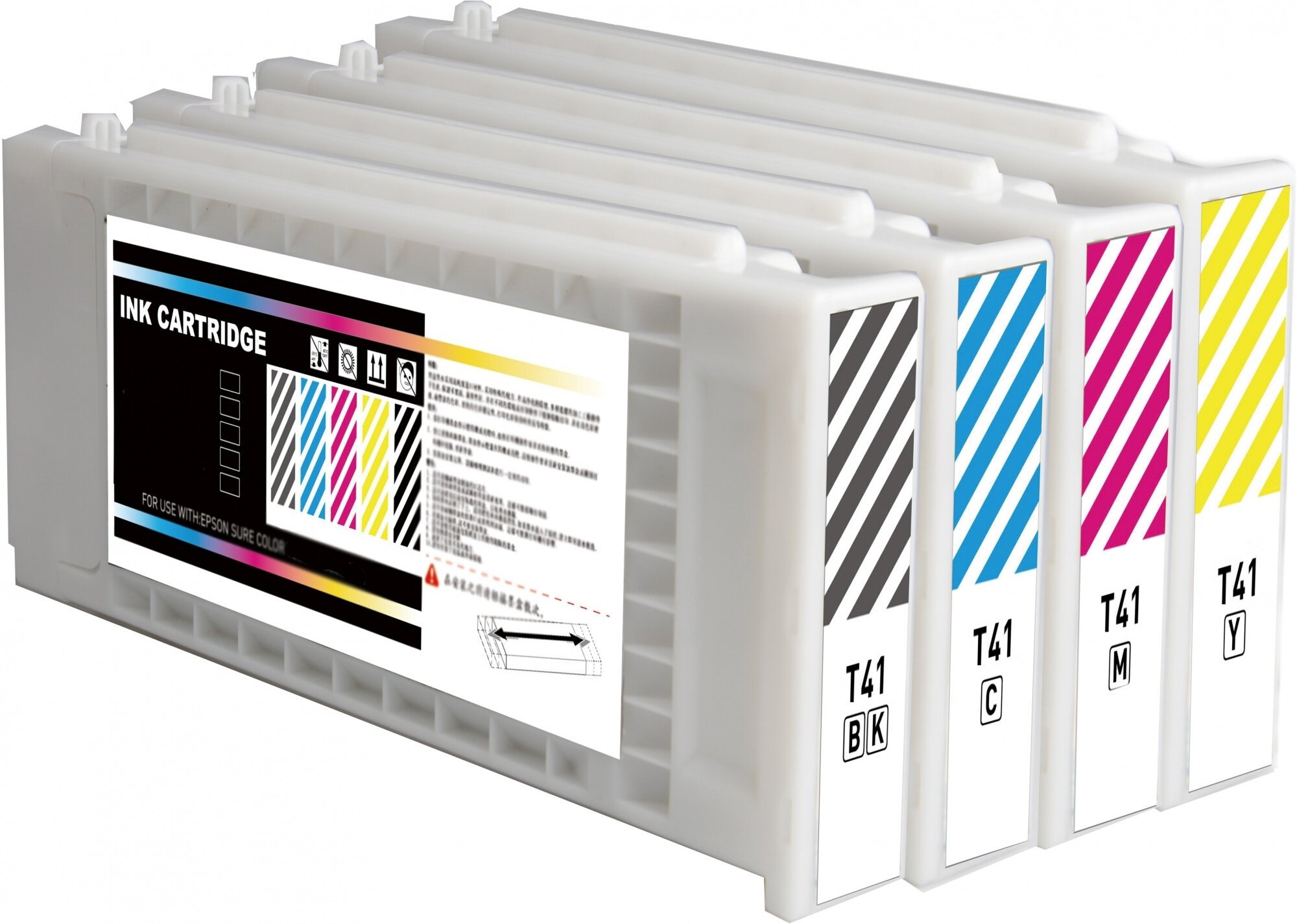 Картридж струйный Cactus CS-EPT41F2 T41F2 голуб. пигм. (350мл) для Epson SureColor SC-T5400M/SC-T3405/SC-T5405