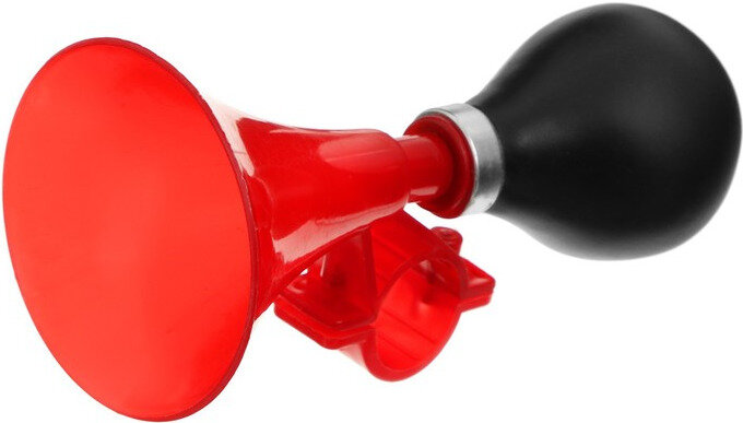Велосипедный клаксон Dream Bike, пневматический гудок для самокатов, электросамокатов, велозвонок на руль, звуковой воздушный пневмосигнал, дудка, цвет красный