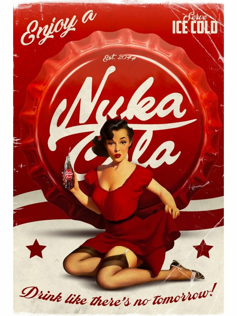 Постер "Fallout. Плакат Nuka Cola"