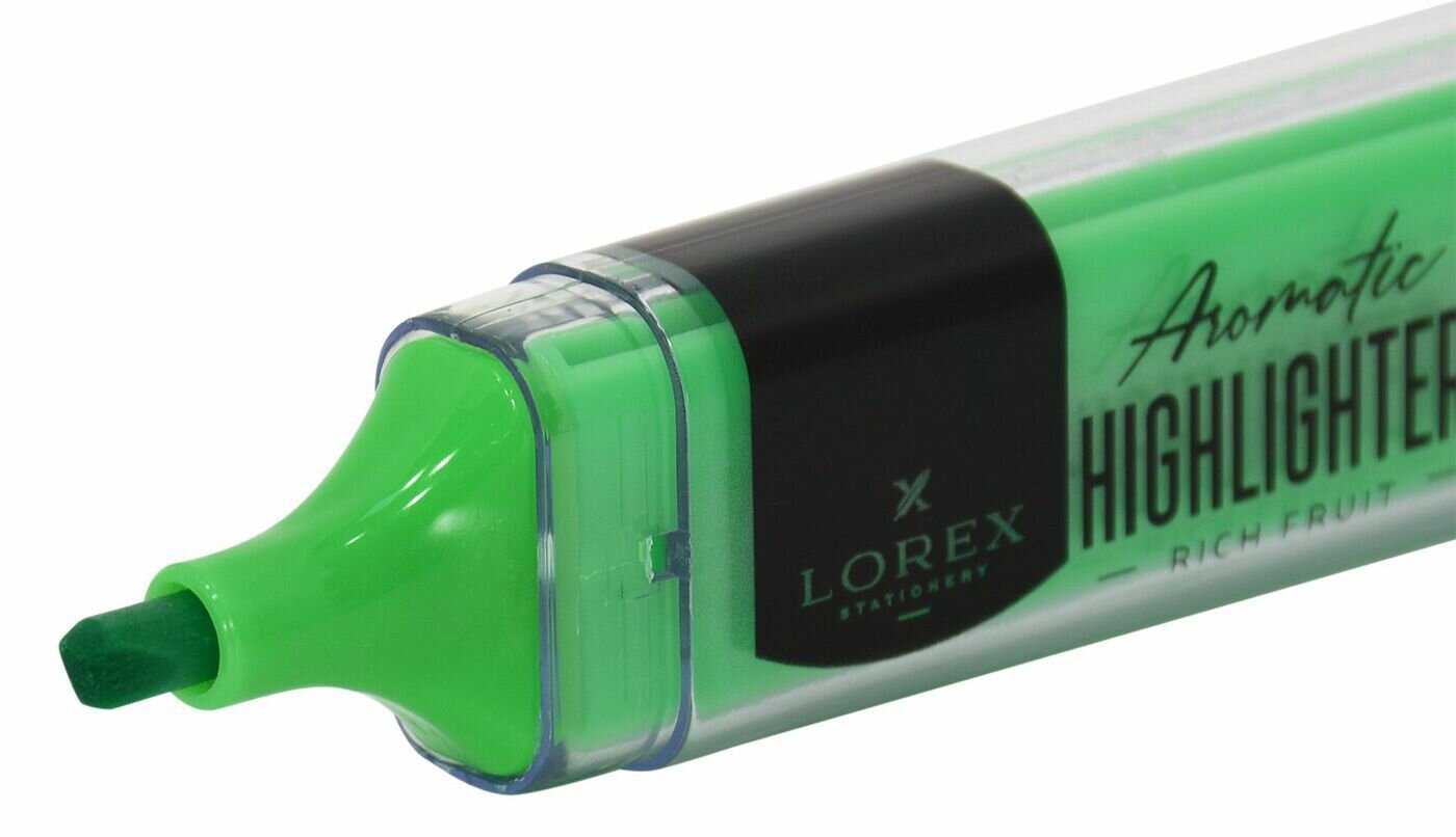 Текстовыделитель 1-3,5 мм, зеленый "Rich fruit Neon Aromatic" Lorex