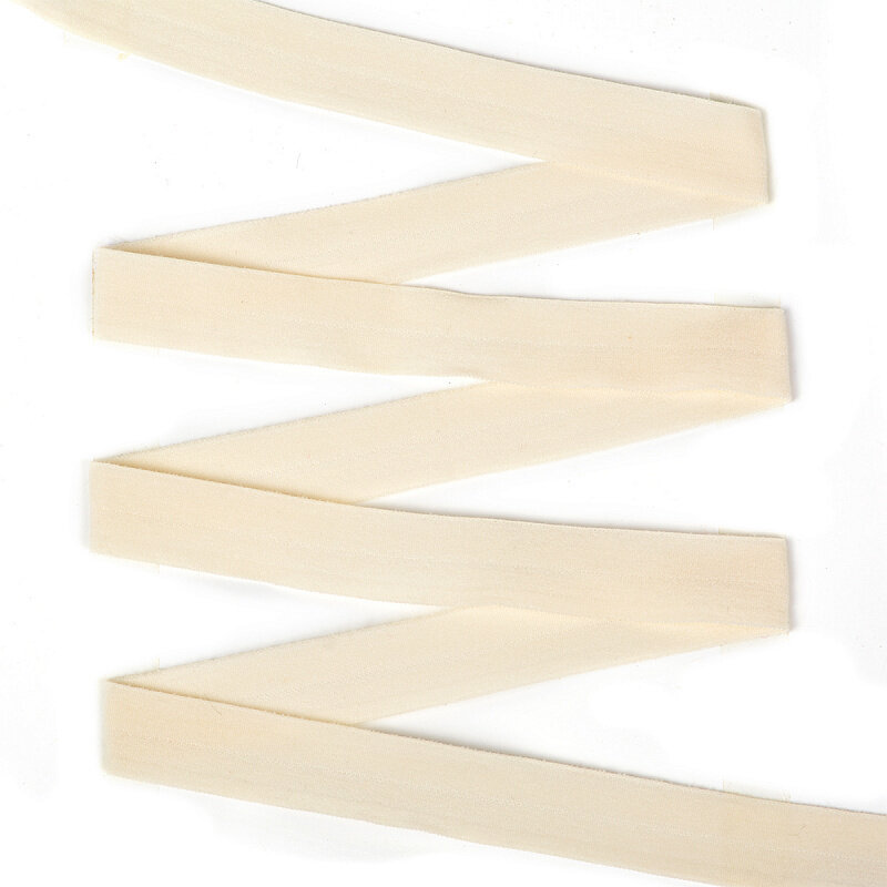 Резинка бельевая окантовочная (бейка эластичная) матовая шир.15мм цв.102 молочный (10 метров)