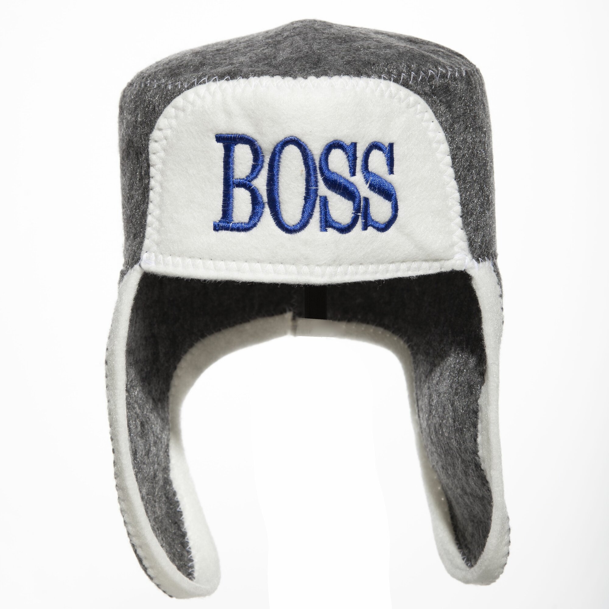 Шапка для бани ушанка "BOSS"