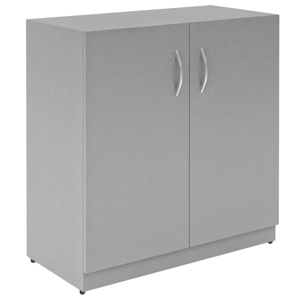 Тумба комод с дверками и полкой SKYLAND SIMPLE SR-2W.1 серый, 77х37х79 см