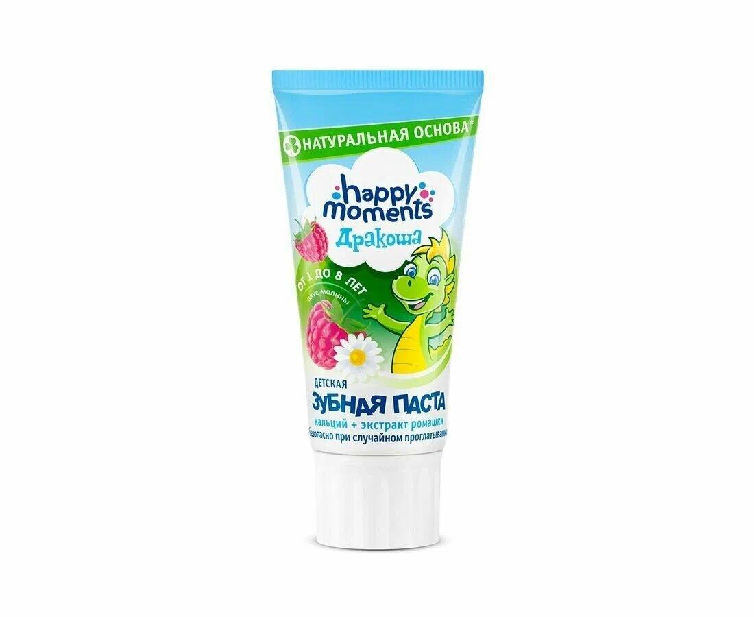 Дракоша зубная паста гель детская малина 60 мл