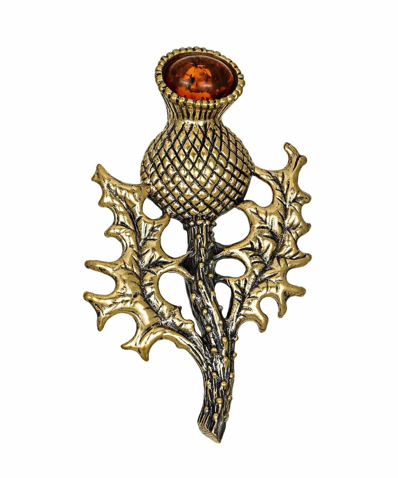 Брошь, янтарь