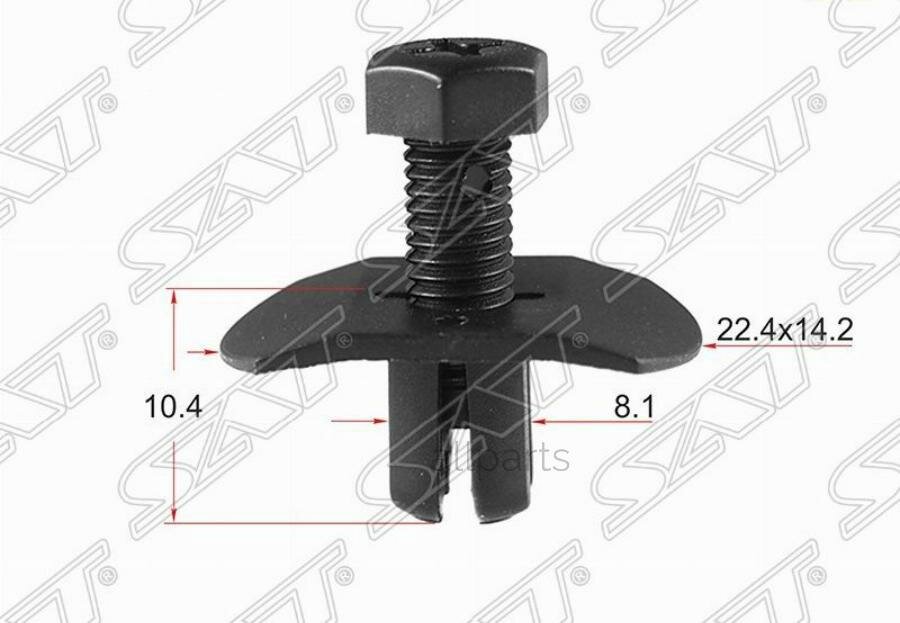 SAT ST-KJ-703 Клипса жабо NISSAN/ISUZU/GM (Продажа по 10шт)