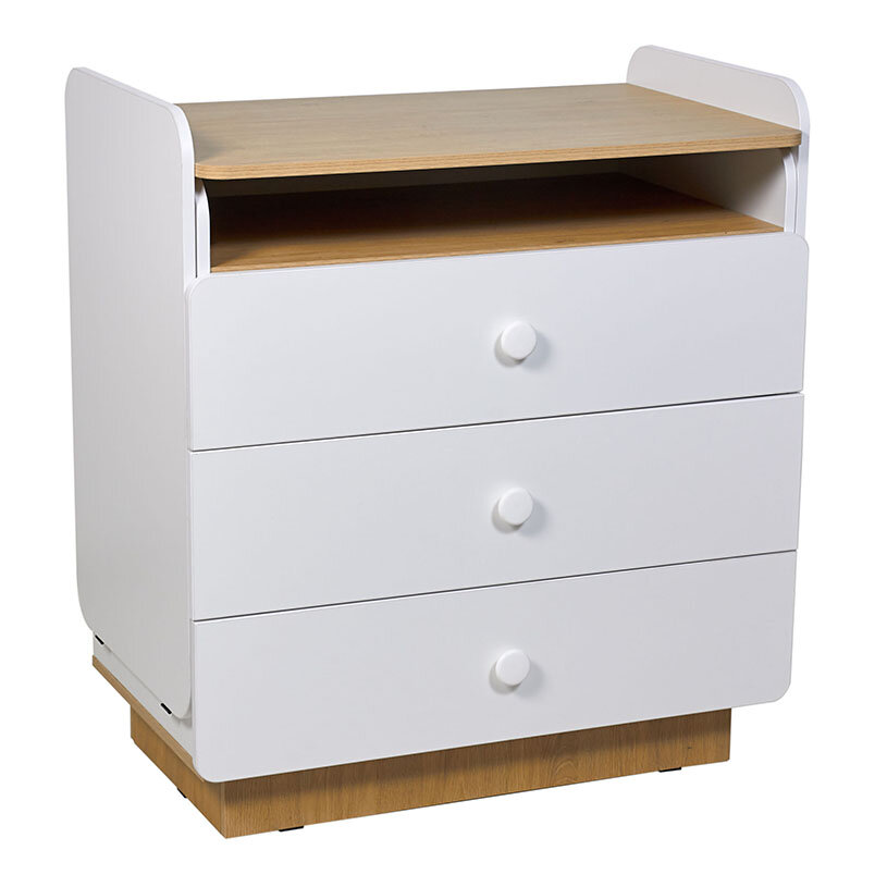 Комод-трансформер Polini kids Ameli 3010, белый-натуральный