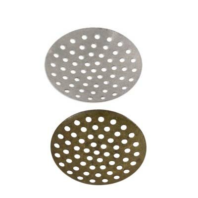 Zlatka Заготовки для рукоделия DC-401-RJ89, d 25 мм, комплект 5 шт для декора и творчества цвет №01 под серебро